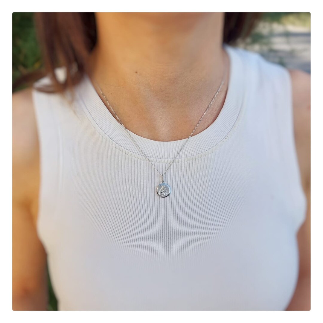 Scapular 13 Mm Medal, Sacred Heart of Jesus and Our Lady of Mount ...