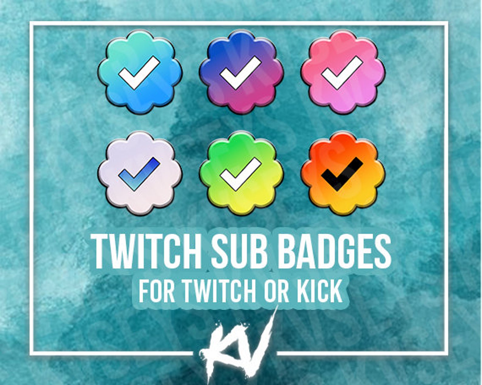 Verified Badges Twitch Sub Badges / Twitch Stream / Discord Emotes ...