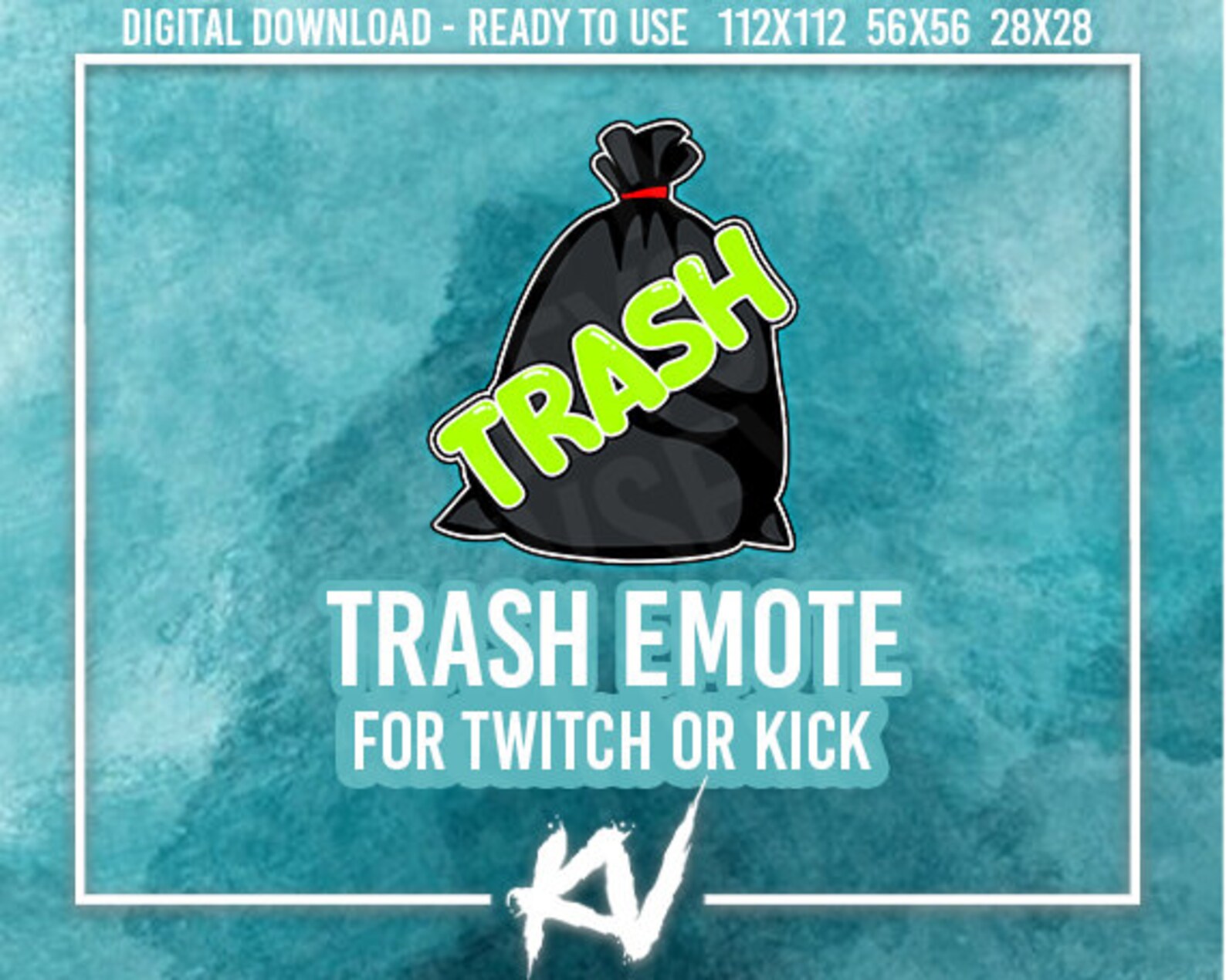 TRASH* Twitch Emote / Twitch Emotes / Twitch Stream / Discord Emotes ...