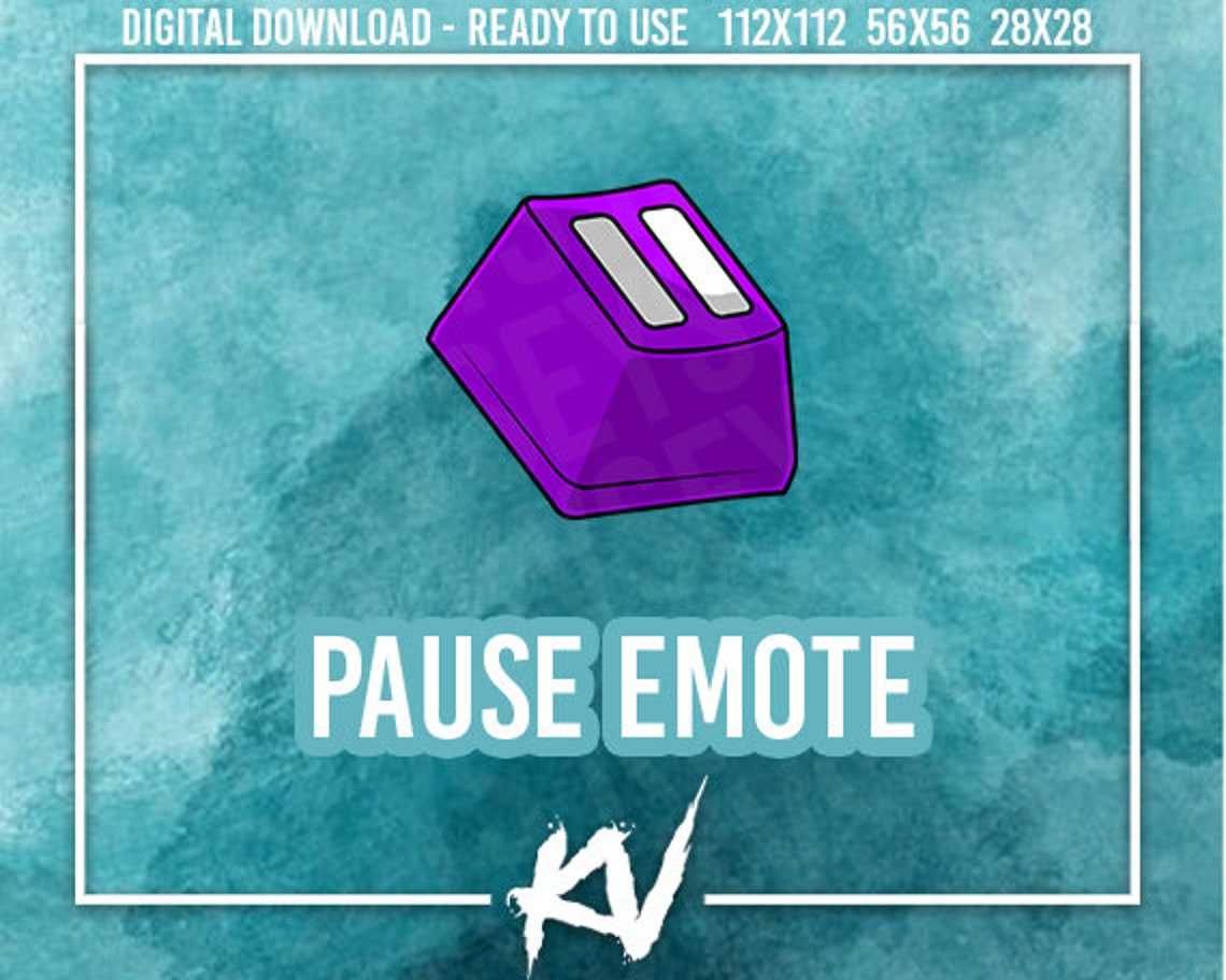 PAUSE Twitch Emote / Twitch Emotes / Twitch Stream / Discord Emotes ...