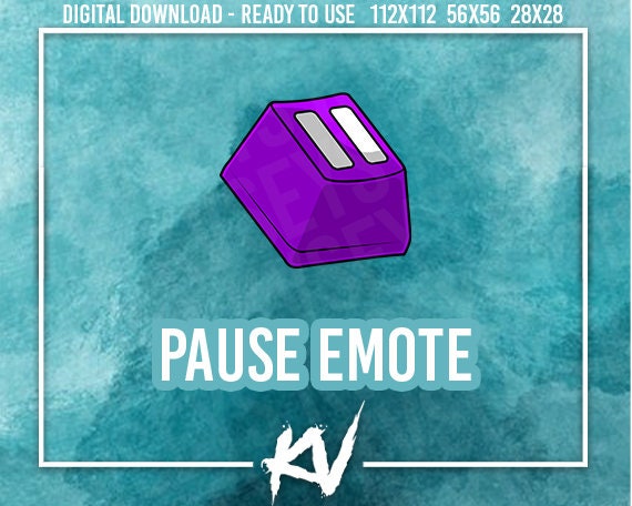 PAUSE Twitch Emote / Twitch Emotes / Twitch Stream / Discord Emotes ...