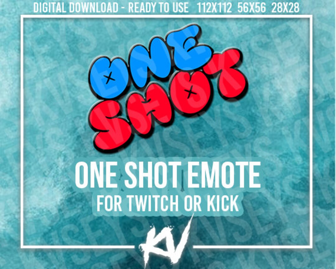 One Shot Twitch Emote / Twitch Emotes / Twitch Stream / Discord Emotes ...