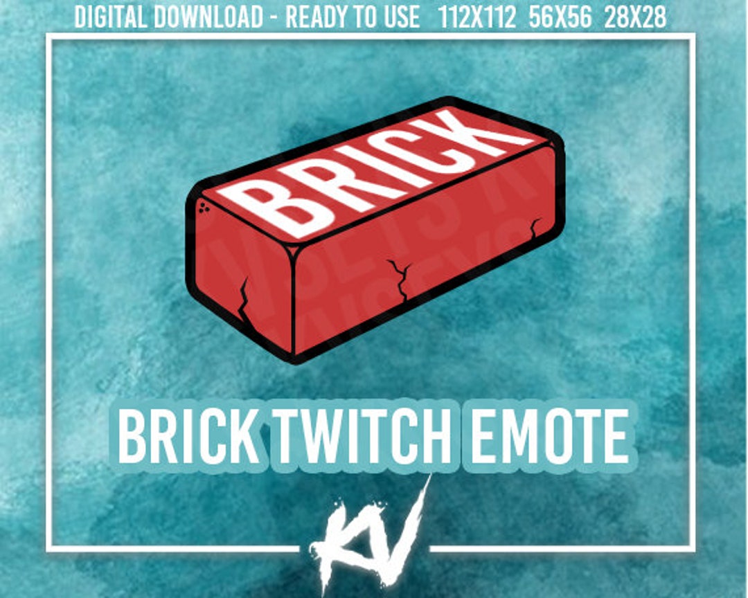 BRICK Twitch Emote / Twitch Emotes / Twitch Stream / Discord Emotes ...