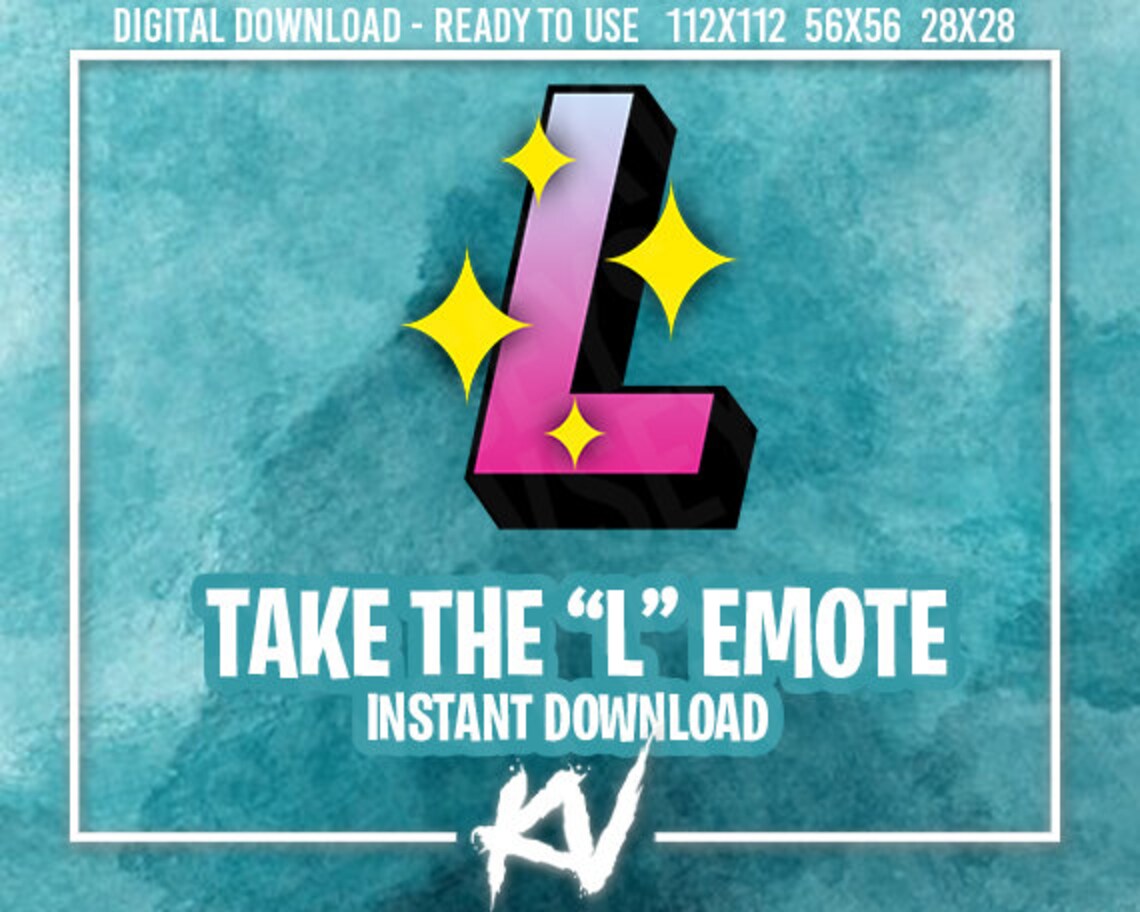 TAKE THE "l" Twitch Emote / Twitch Emotes / Twitch Stream / Discord ...