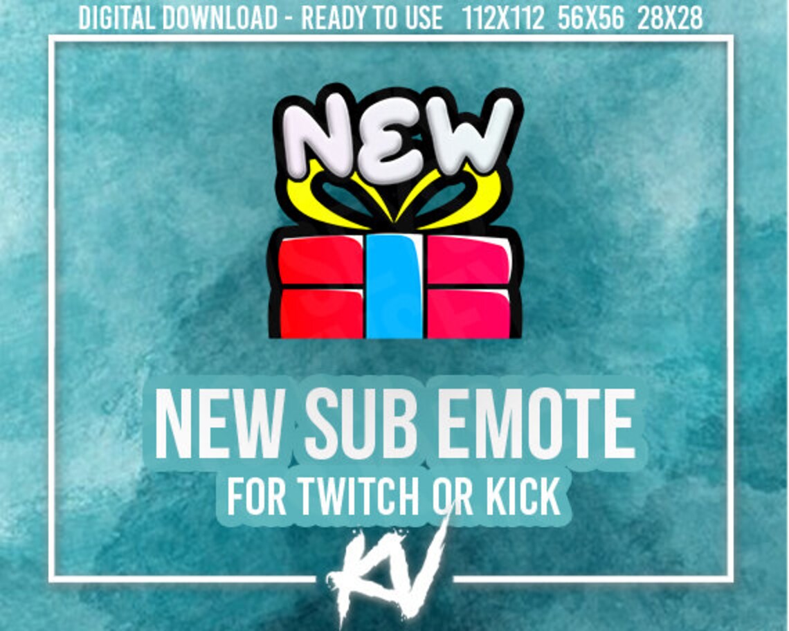 GIFTED SUB Twitch Emote / Twitch Emotes / Twitch Stream / Discord ...