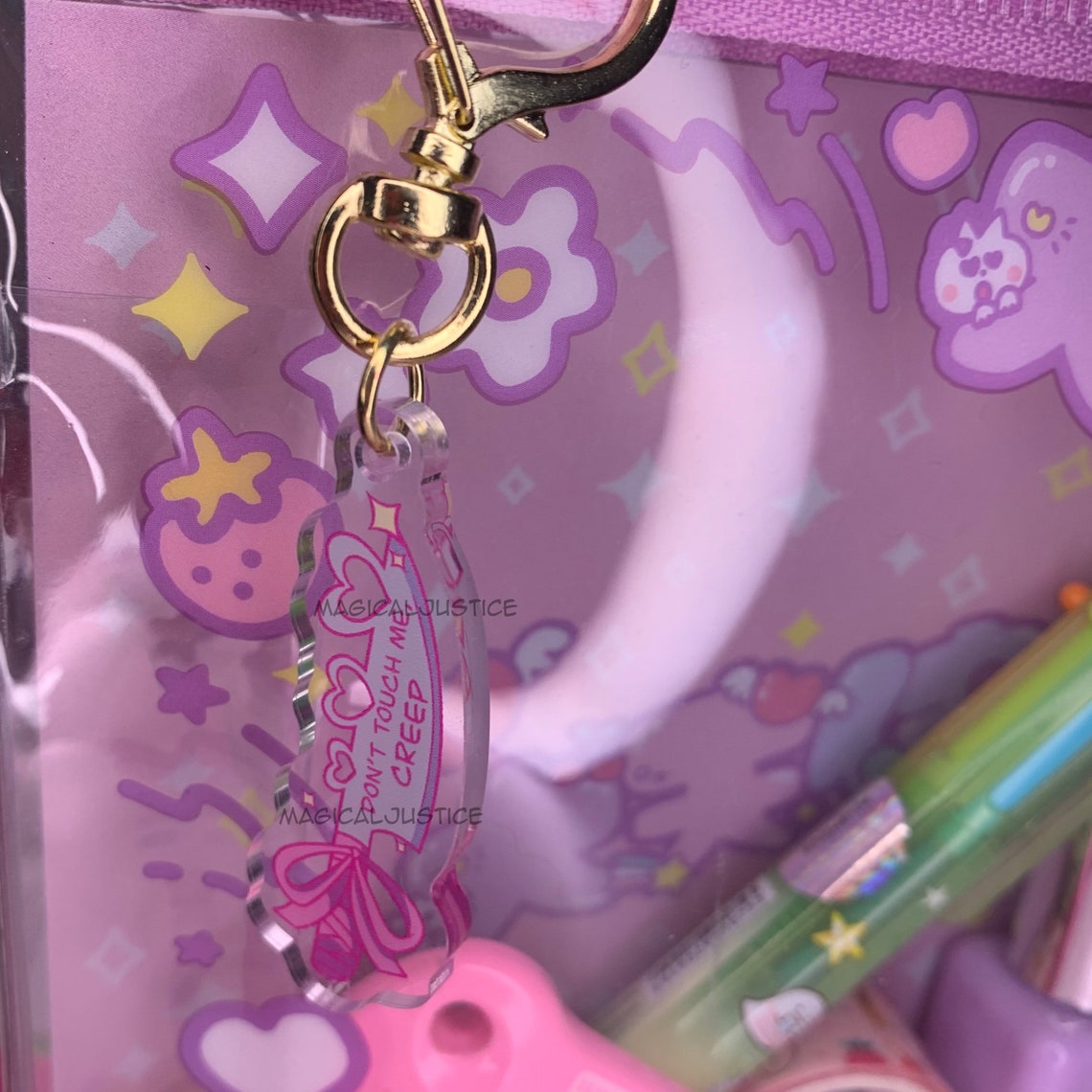 Small Keychain Charm Keyring Sticker Kawaii Yami Kawaii | Etsy