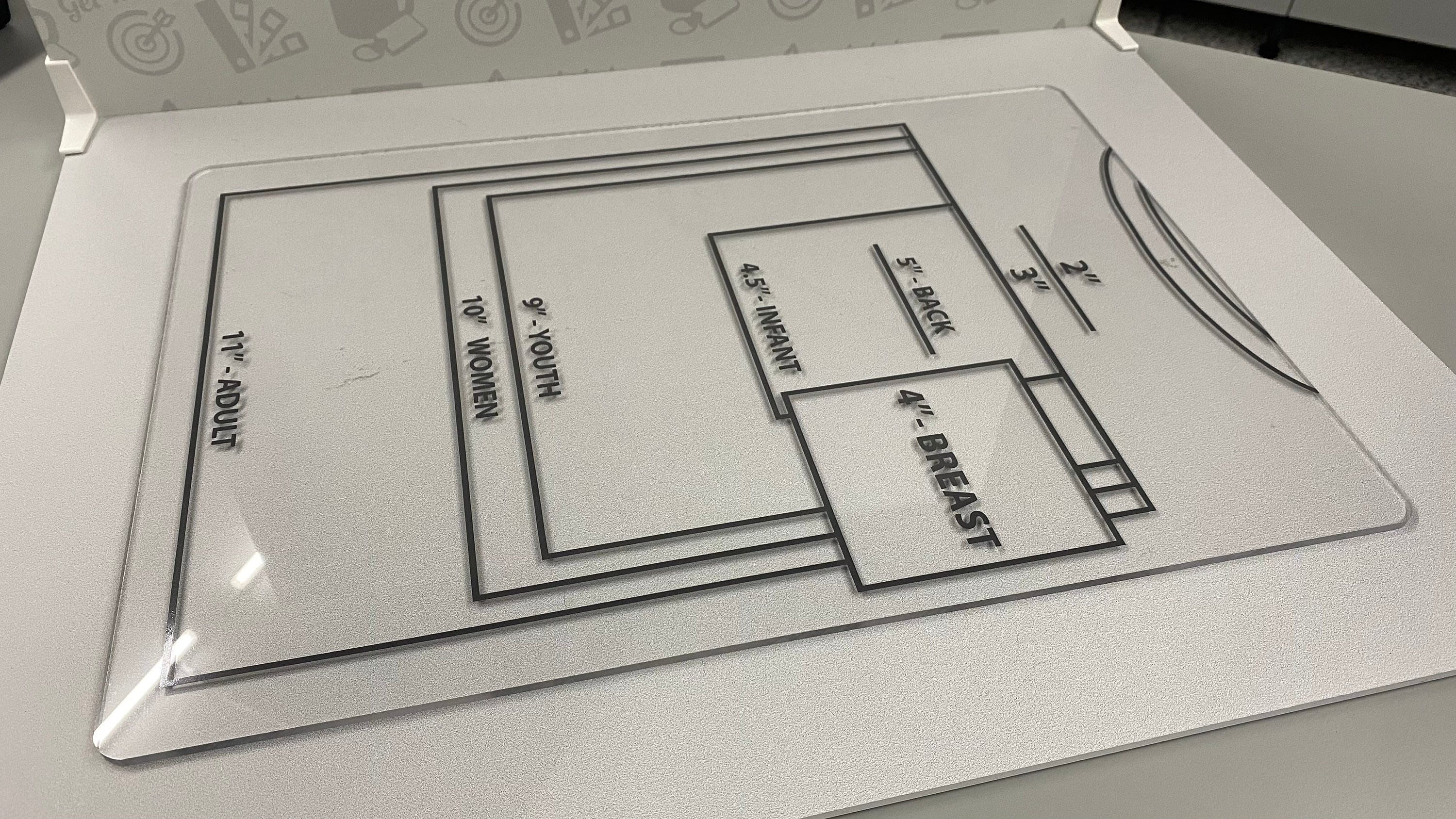 Apparel Printing Imprint Sizing Digital File - Etsy