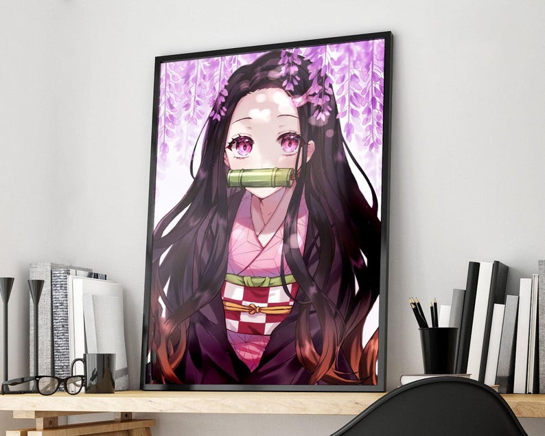 Nezuko's Spring Awakening: Demon Slayer Cherry Blossom Poster - Etsy