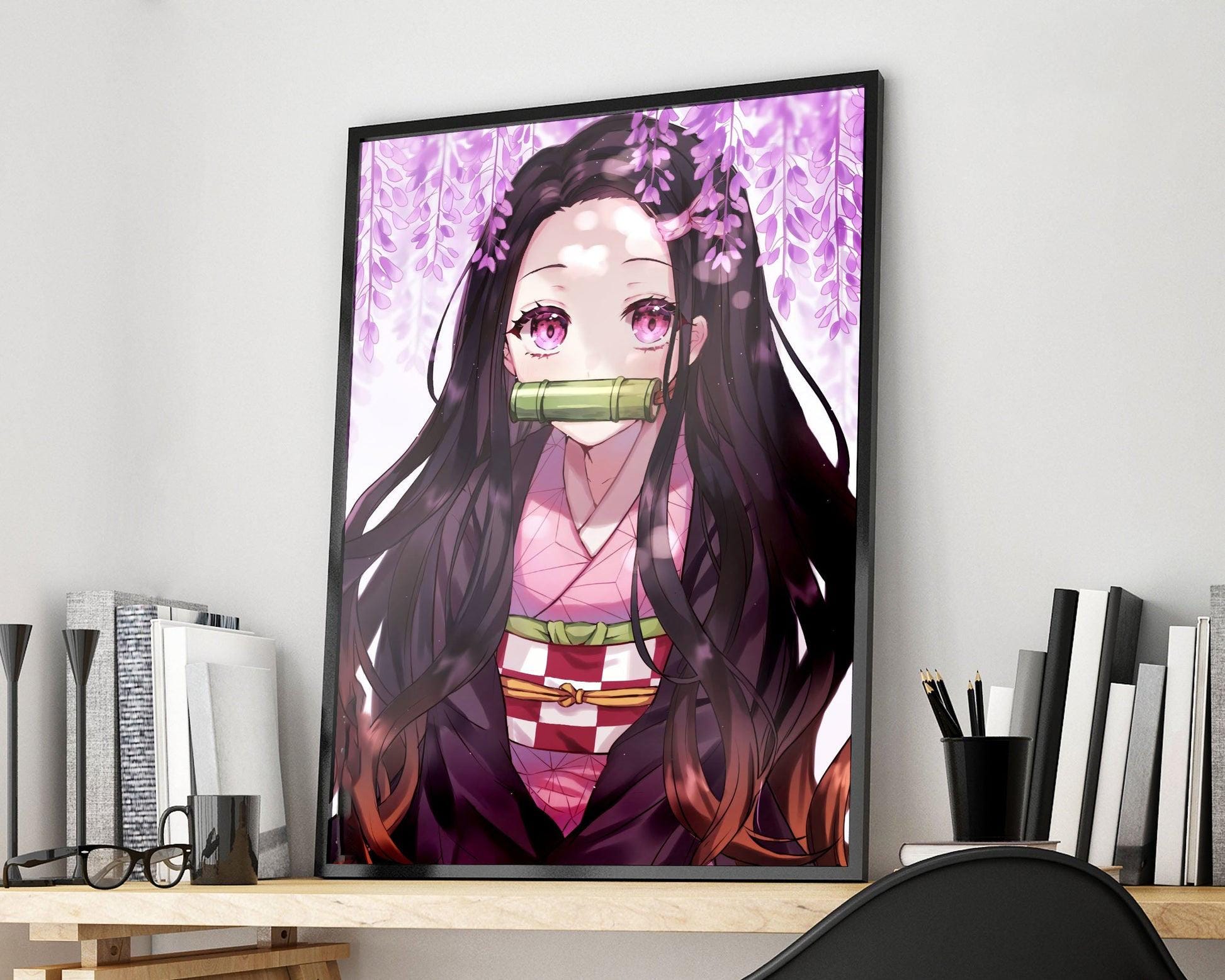 Nezuko's Spring Awakening: Demon Slayer Cherry Blossom Poster - Etsy