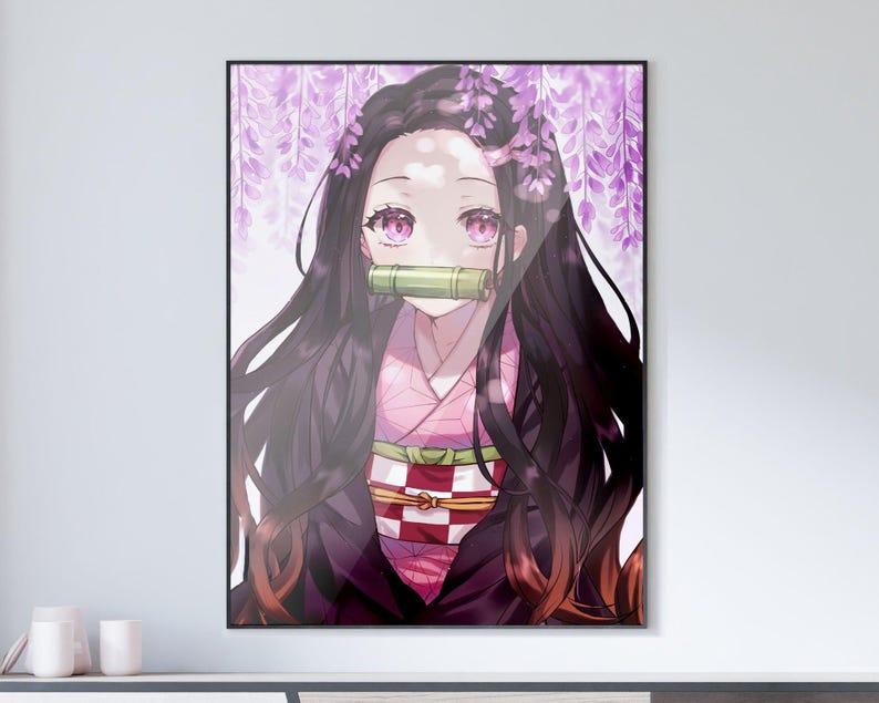 Nezuko's Spring Awakening: Demon Slayer Cherry Blossom Poster - Etsy ...