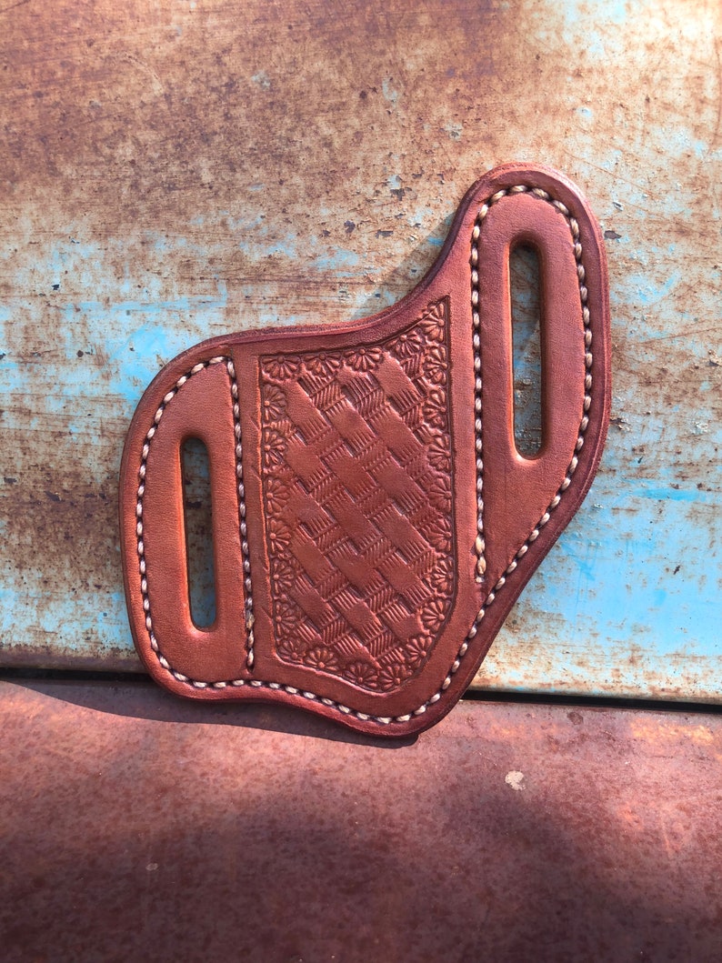Trapper Style Basket Weave Sheath - Etsy