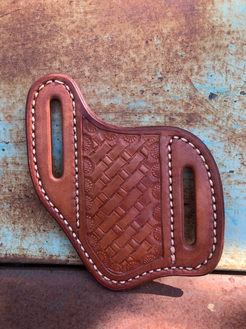 Trapper Style Basket Weave Sheath - Etsy