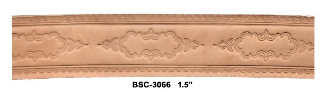 Embossed Belt Blank Fancy Pattern With Border - Etsy