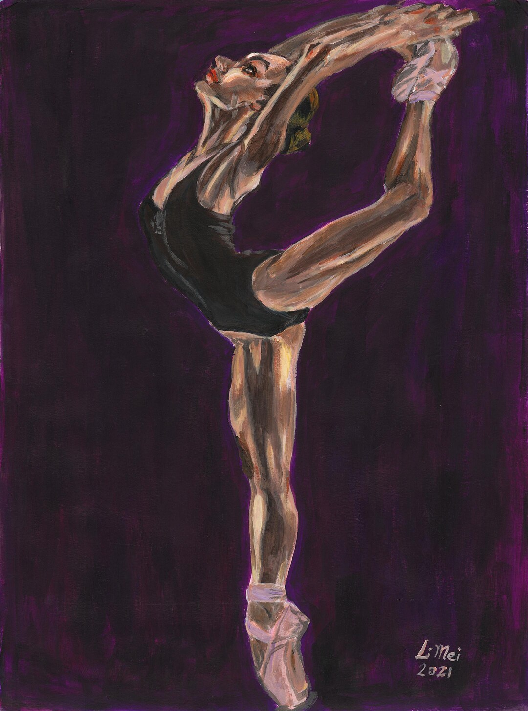 Ballerina Dance Art Ballet Dance Art Oil Paint Art Ballet Girl Art ...