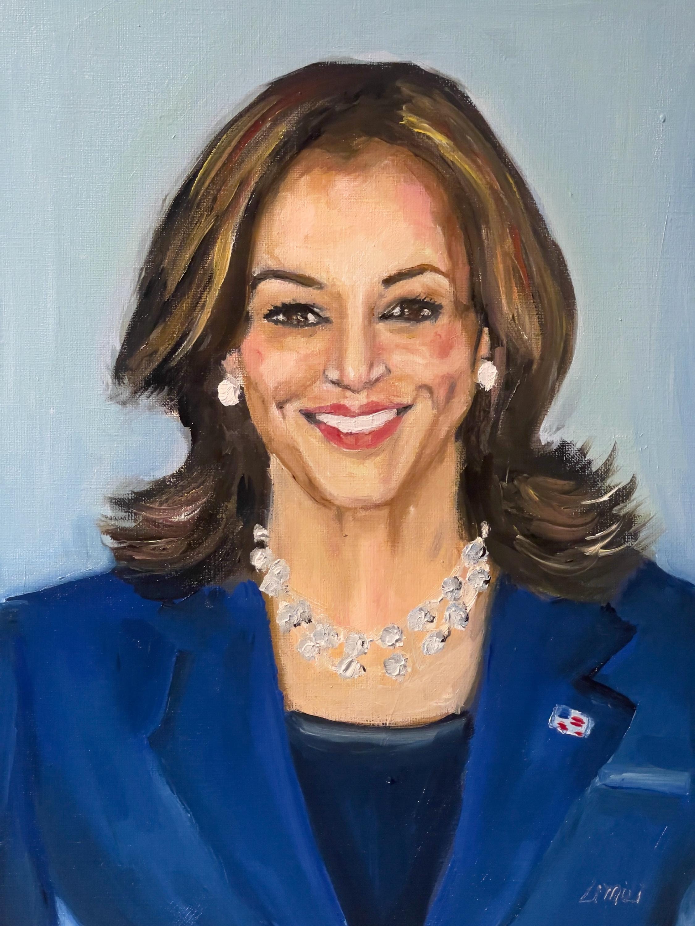 Kamala Harris Abstract Art Kamala Harris Original Portrait Vice ...