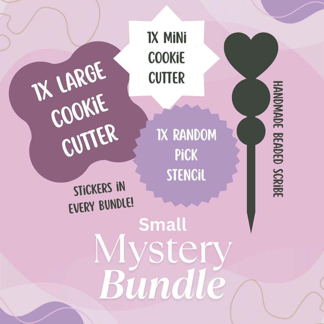 SMALL MYSTERY BUNDLE | Includes Cookie Cutters, Scribes, Stencils and ...
