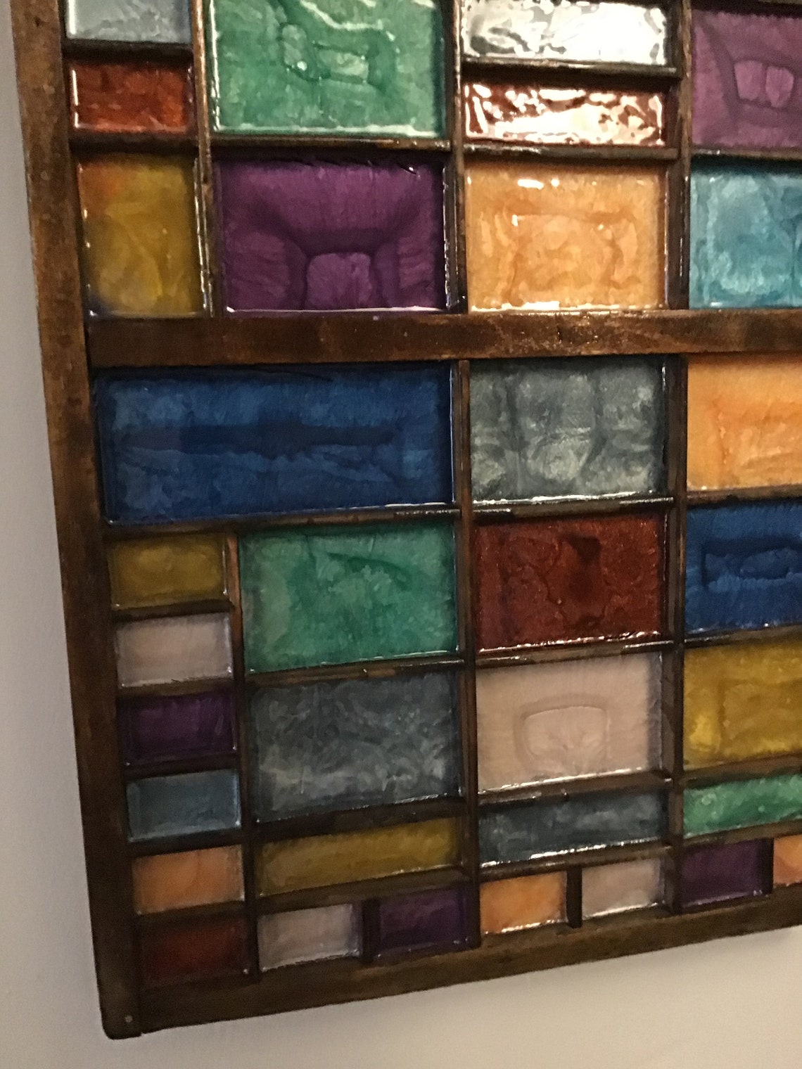 Vintage Recycled Type Press Tray Draw Infilled With Resin Wall Art - Etsy