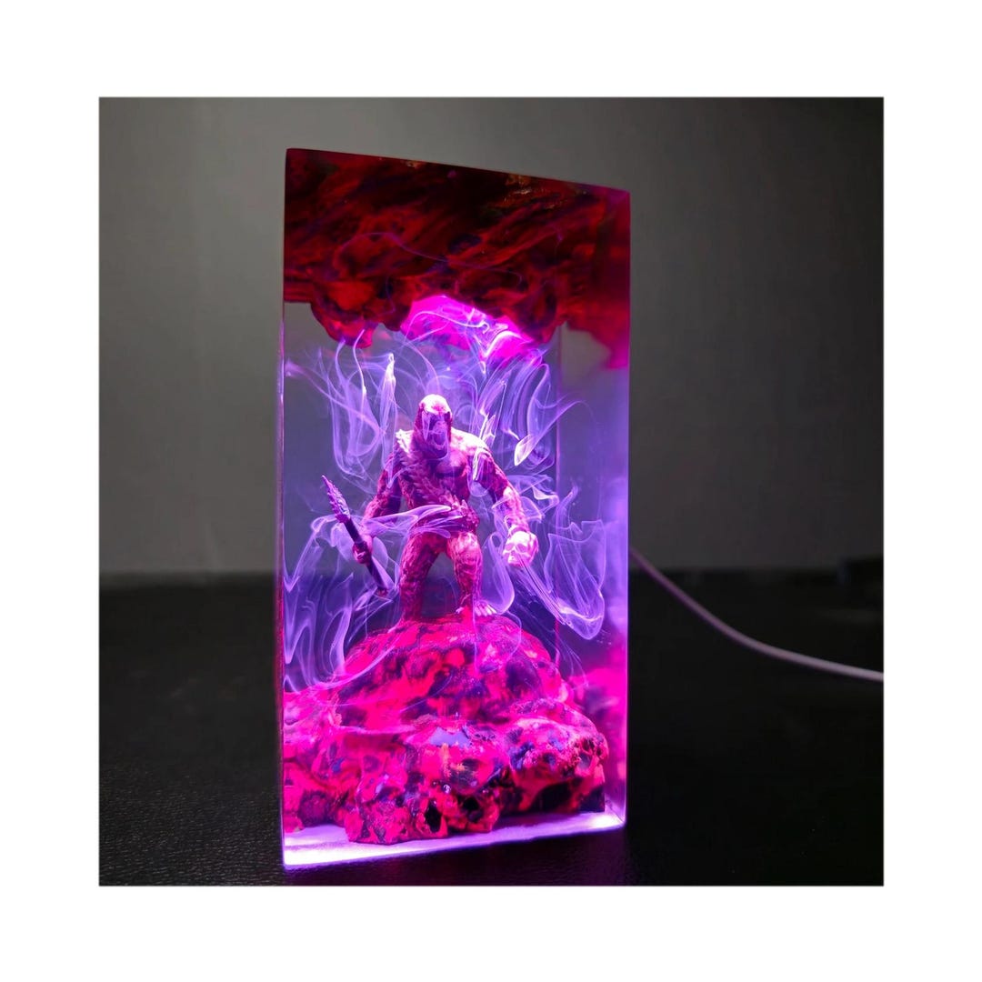 Monster Resin Night Light,diorama Resin Epoxy,atomic Breath,epoxy Resin ...