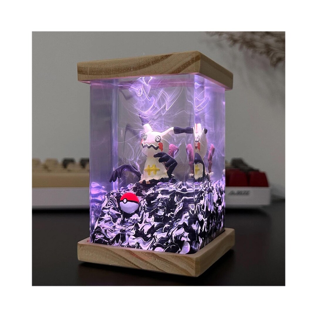 MIMIKYU Pokemon Resin Diorama Lamp, Custom Diorama Kit, Pokemon Gifts ...