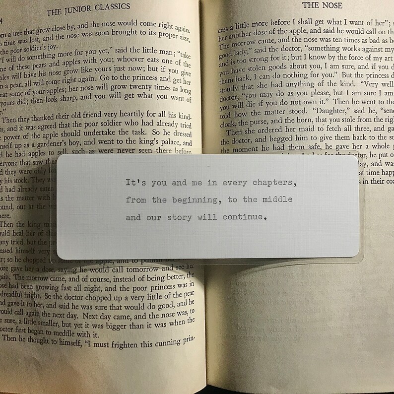 Original Its You and Me Chapters Quotes Sayings Bookmark - Etsy