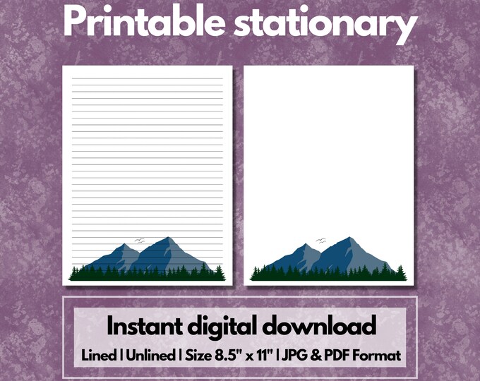 Nature Letter Writing Kit. Eco Friendly Mushroom Art Stationery Kit ...