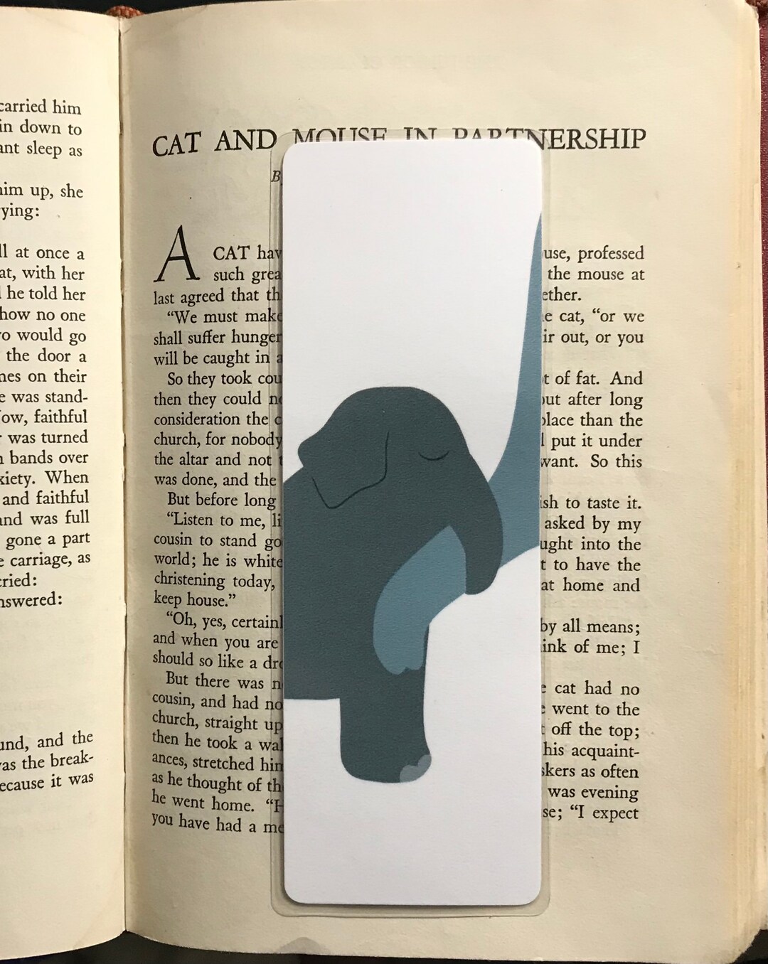 Baby Elephant Trunk Wrap Bookmark, Elephant, Animals, Bookmark - Etsy