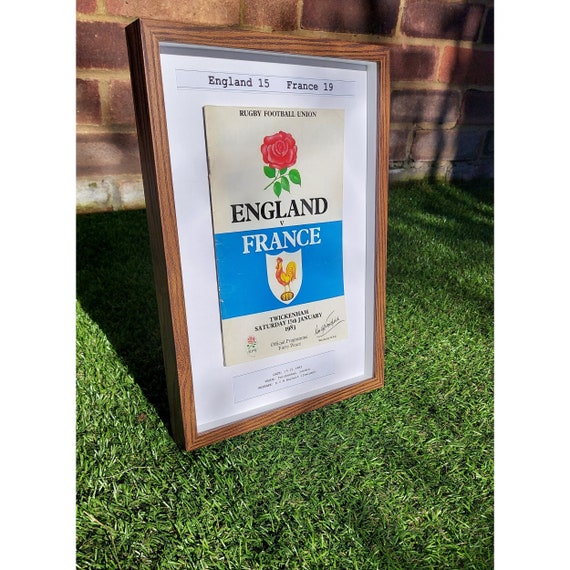 Framed Rugby Programmes Made to Order Designed by You - Etsy UK