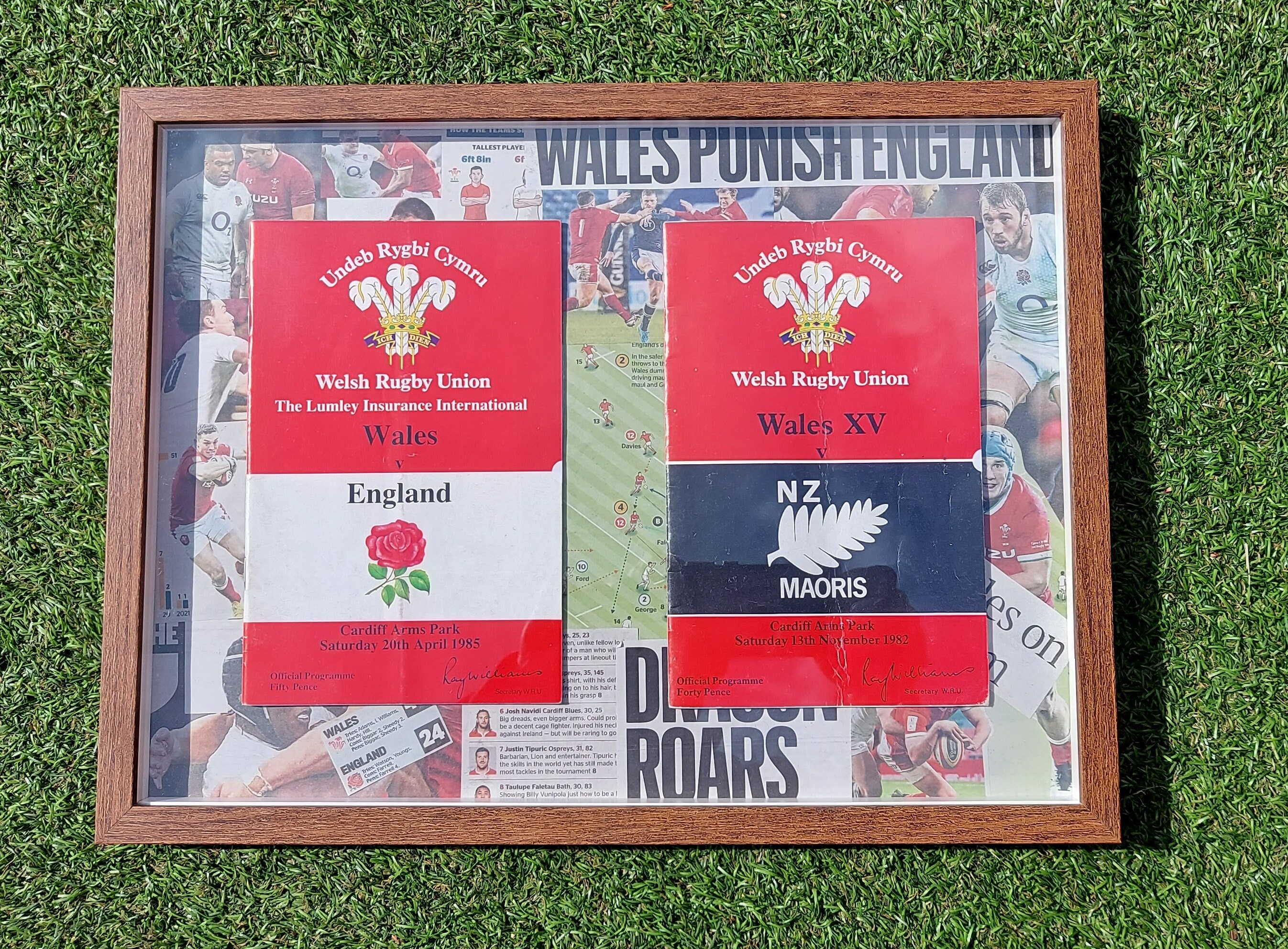 Framed Rugby Programmes Made to Order Designed by You - Etsy UK
