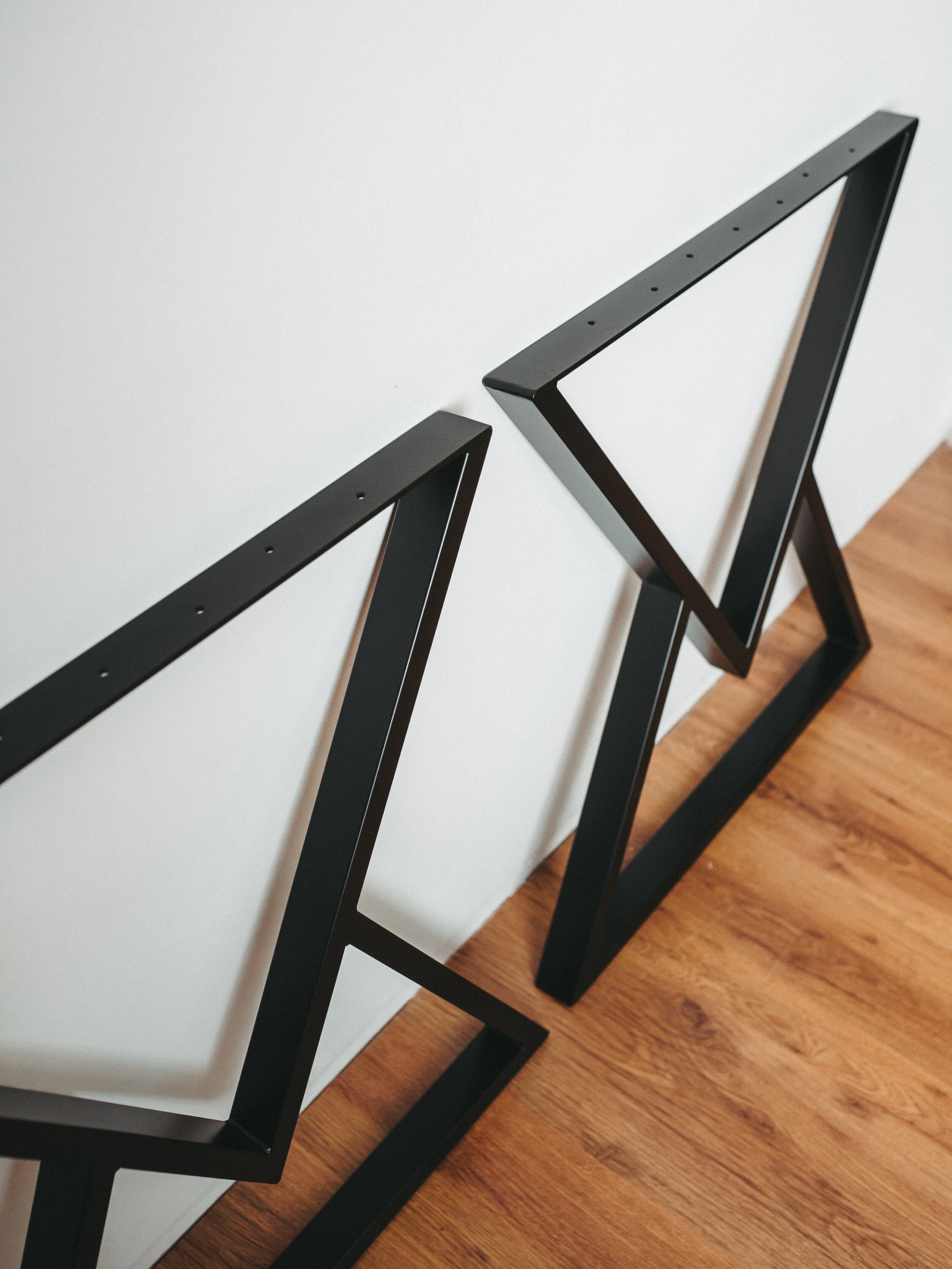 Dining Table Legs Metal Steel Table Base Set of 2 Black - Etsy