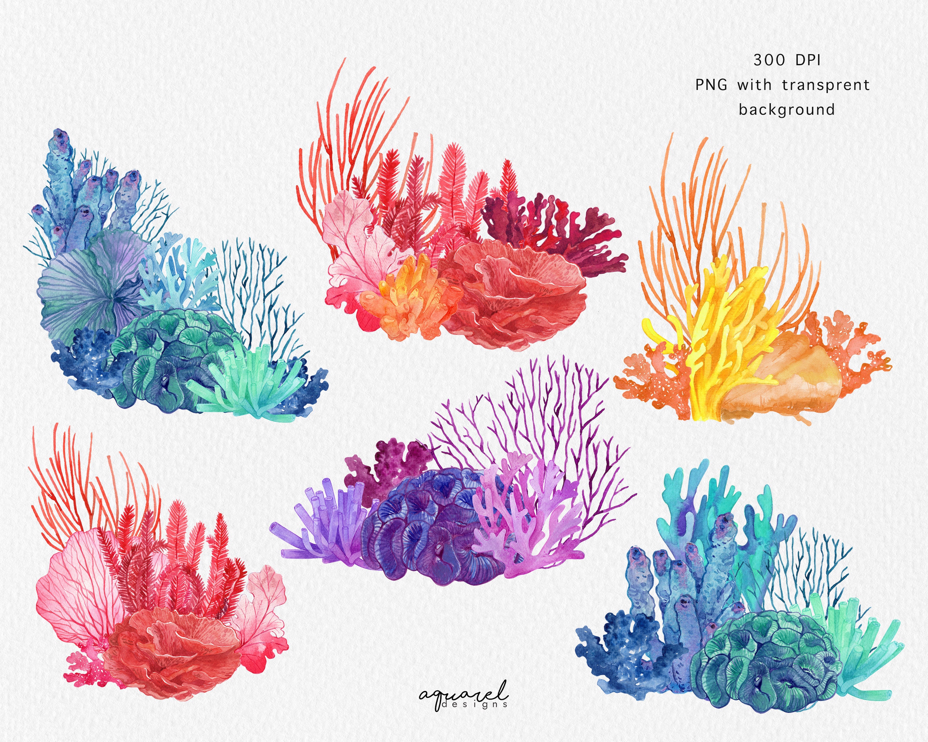 Coral Reef Clipart Border