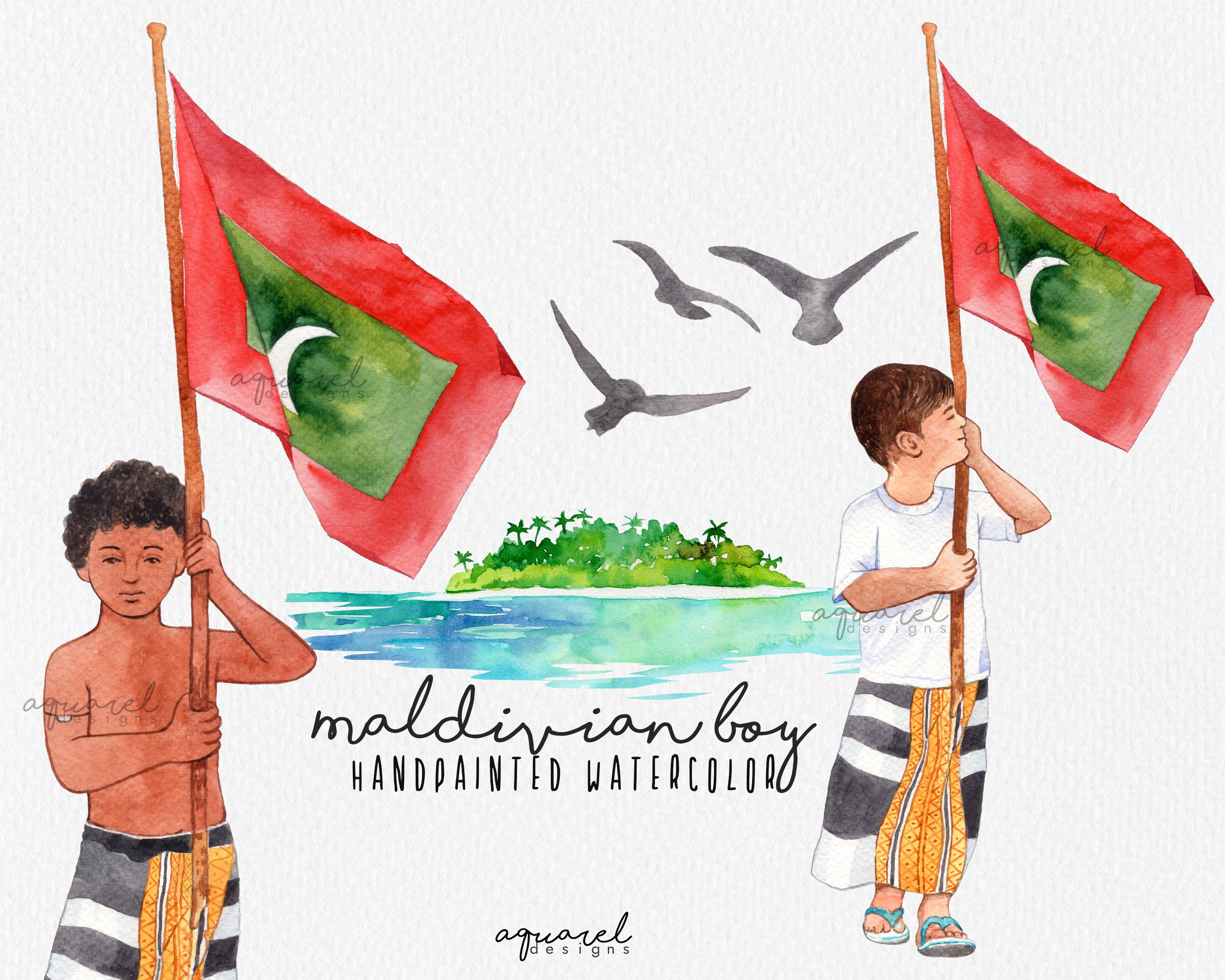 MALDIVIAN BOY Maldives, Traditional Wear, Flag, Feyli, Raajje, Instant ...