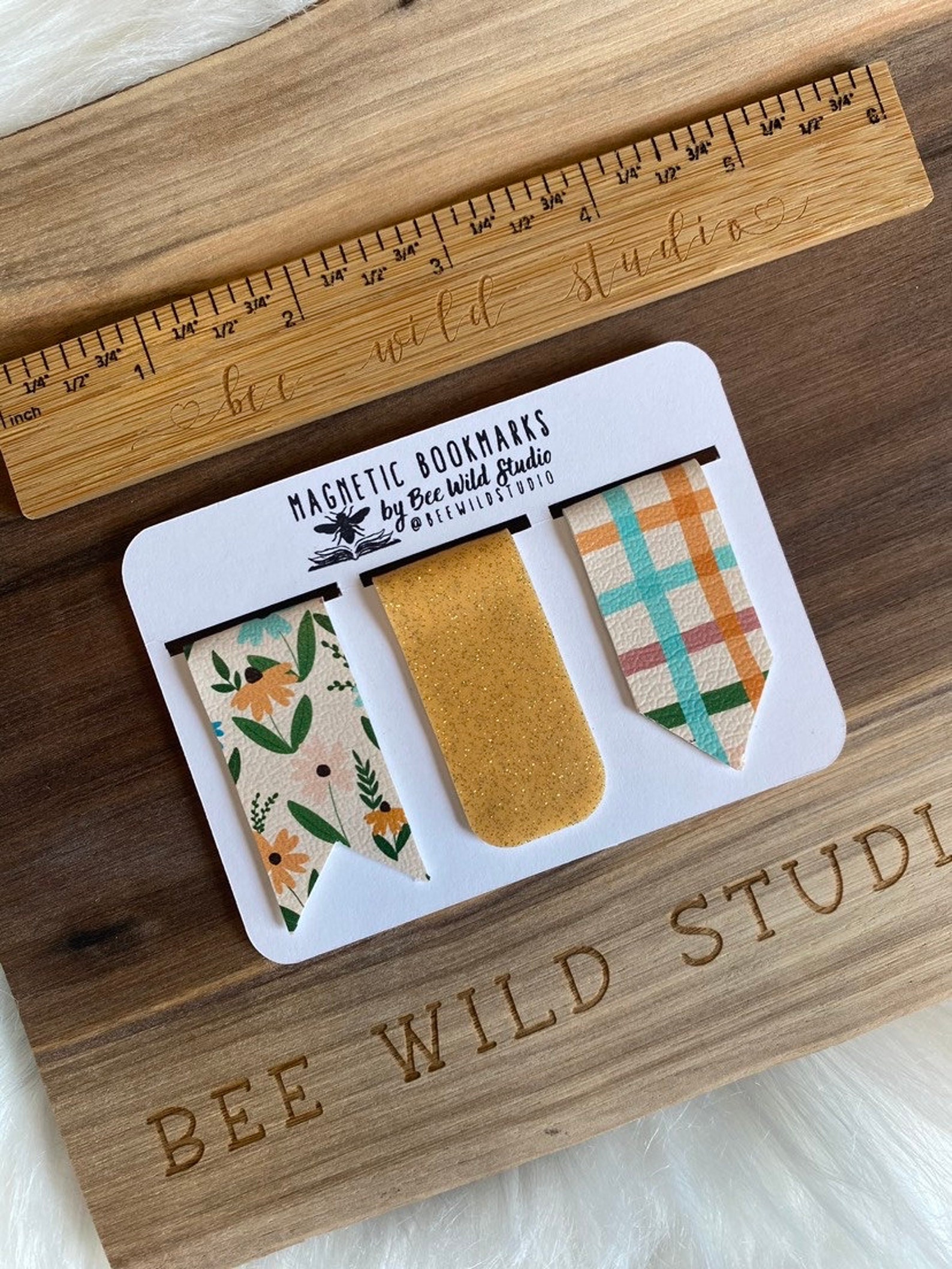 Magnetic Bookmark Faux Leather Bookmark Reading Accessory - Etsy