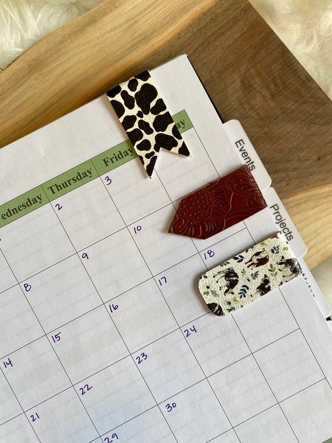 Magnetic Bookmark Faux Leather Bookmark Reading Accessory - Etsy