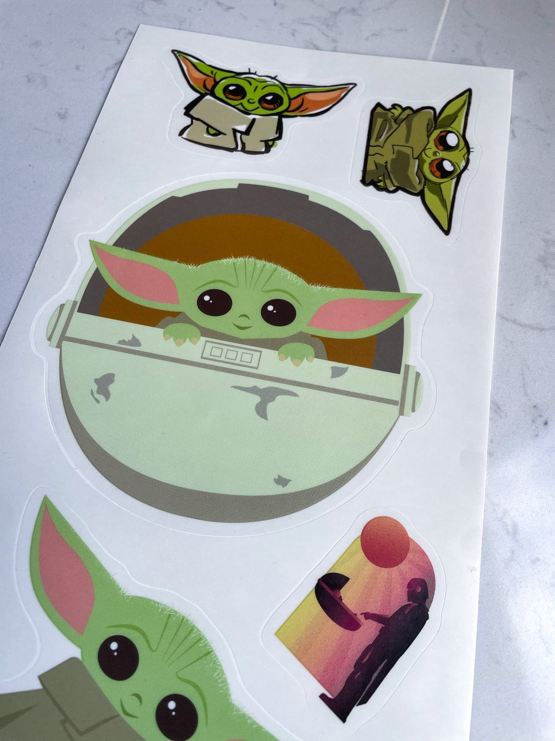Star Wars the Mandalorian Baby Yoda the Child Grogu Reusable - Etsy