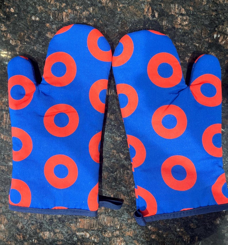 2 Pack Phish Donut Oven Mitt - Etsy