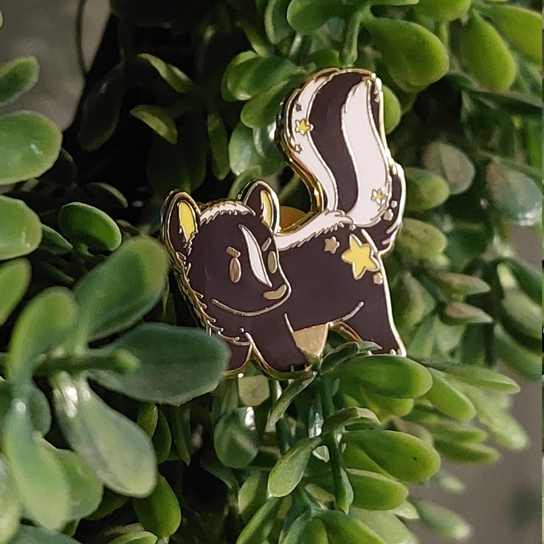 Starry Skunk - Hard Enamel Pin - Etsy