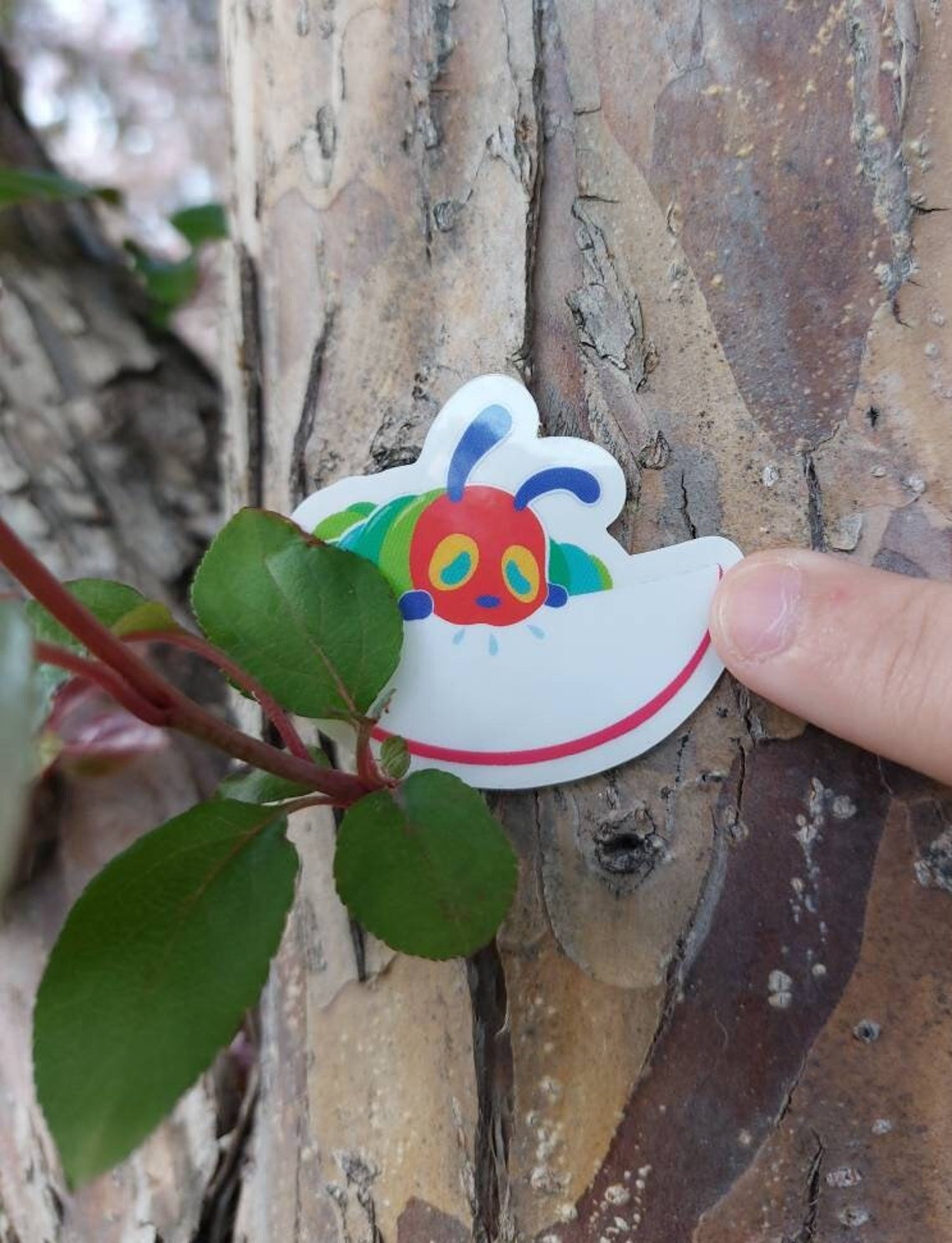 Very Hungry Caterpillar Clear Sticker - Etsy