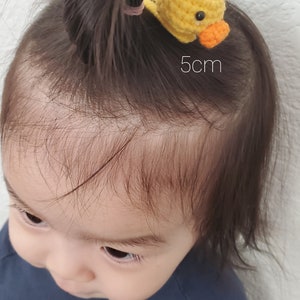Crochet Hair Clip, Duckling Duck Cutie Hair Clips - Etsy