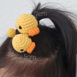 Crochet Hair Clip, Duckling Duck Cutie Hair Clips - Etsy