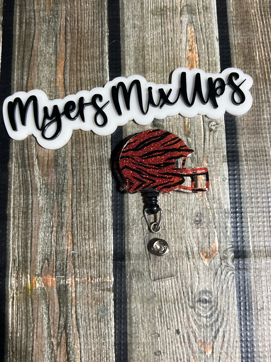 Glitter Tigers Stripes Football Helmet - Etsy