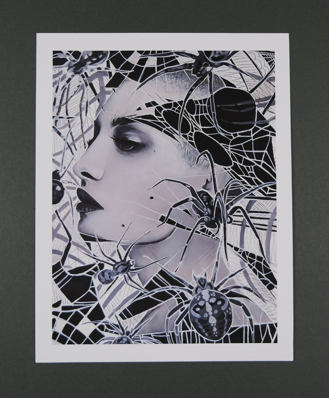 ARACHNE - Greek Mythology - Spider - Portrait Print - Fantasy- Art ...