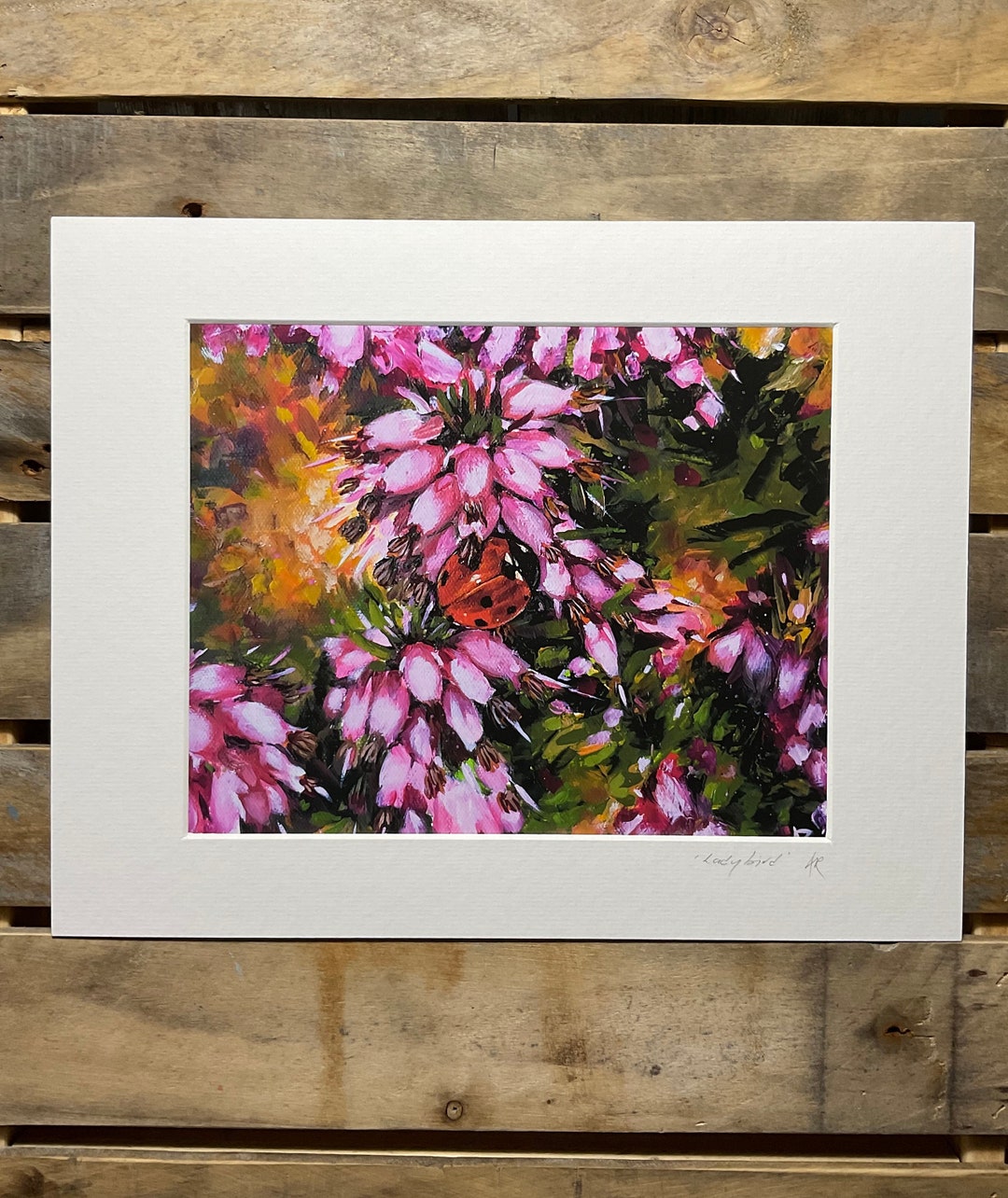 LADYBIRD - Ladybird Print - Flower Print - Wildlife Painting - Ladybird ...