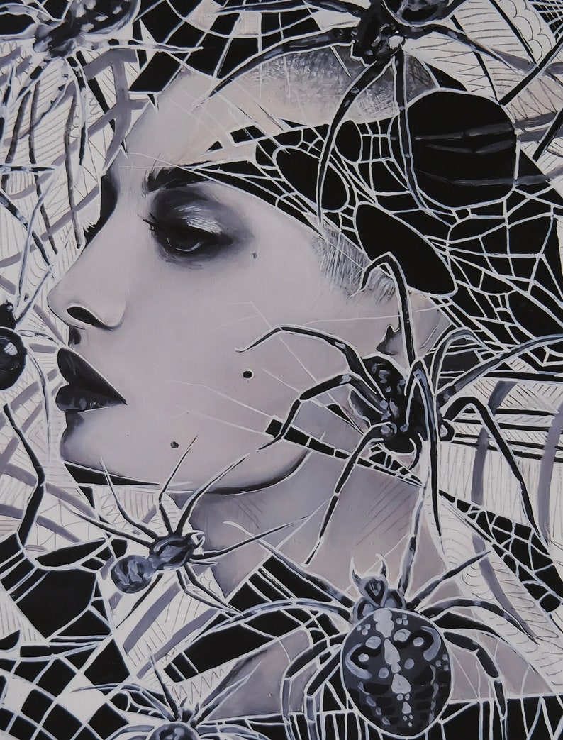 ARACHNE - Greek Mythology - Spider - Portrait Print - Fantasy- Art ...