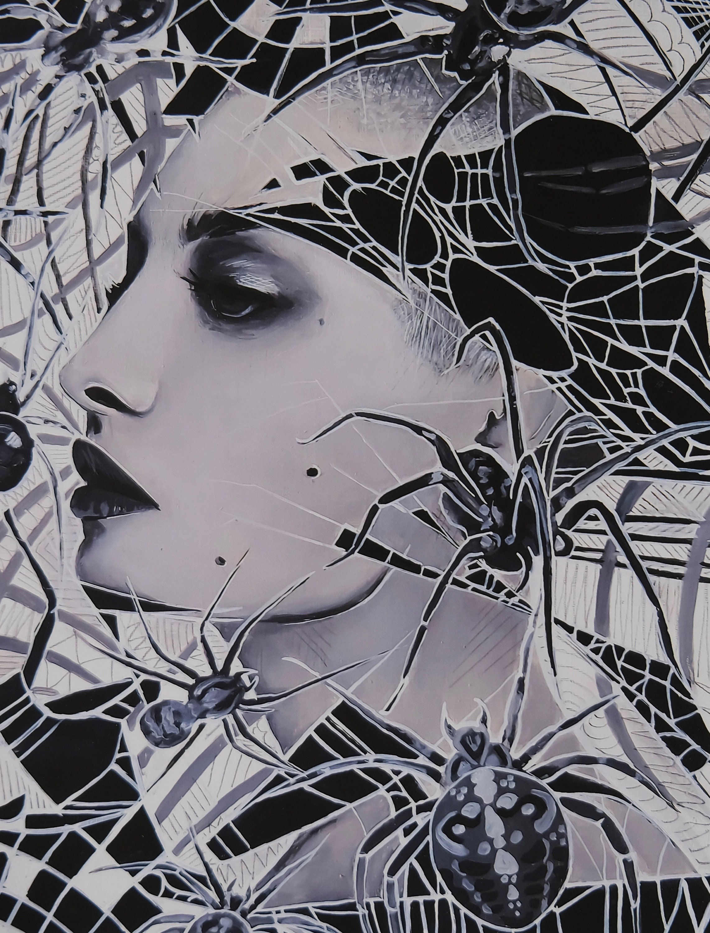 ARACHNE - Greek Mythology - Spider - Portrait Print - Fantasy- Art ...