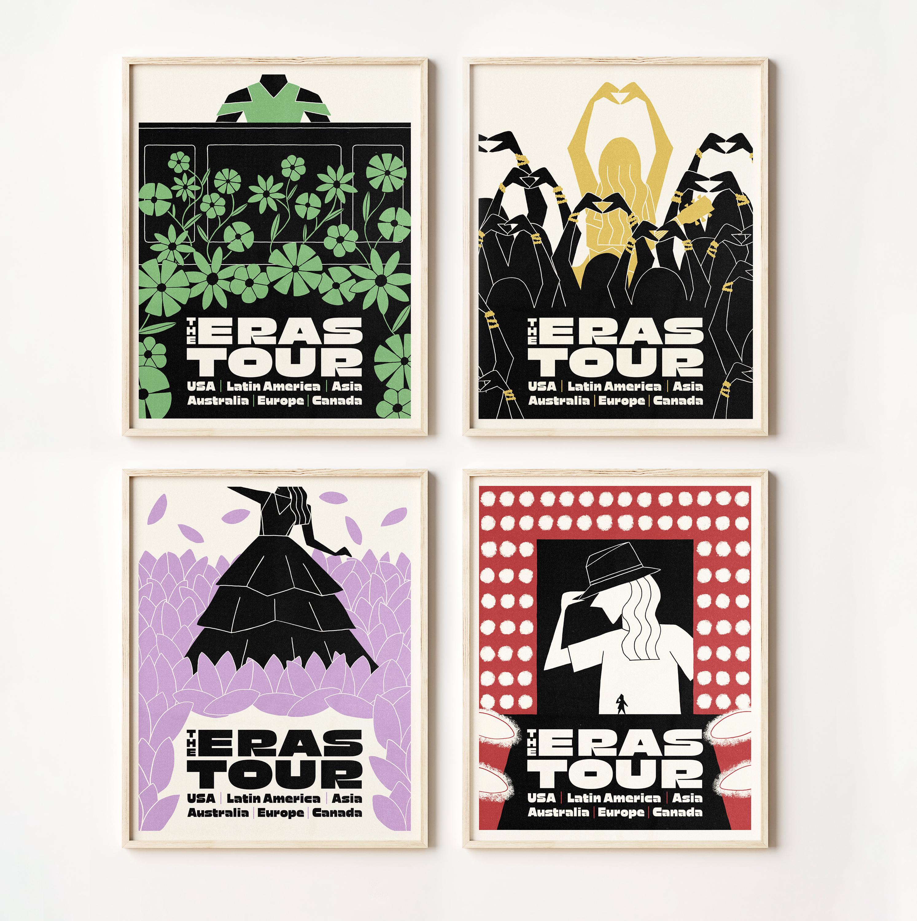Eras Tour Mid Century Style Posters - Etsy
