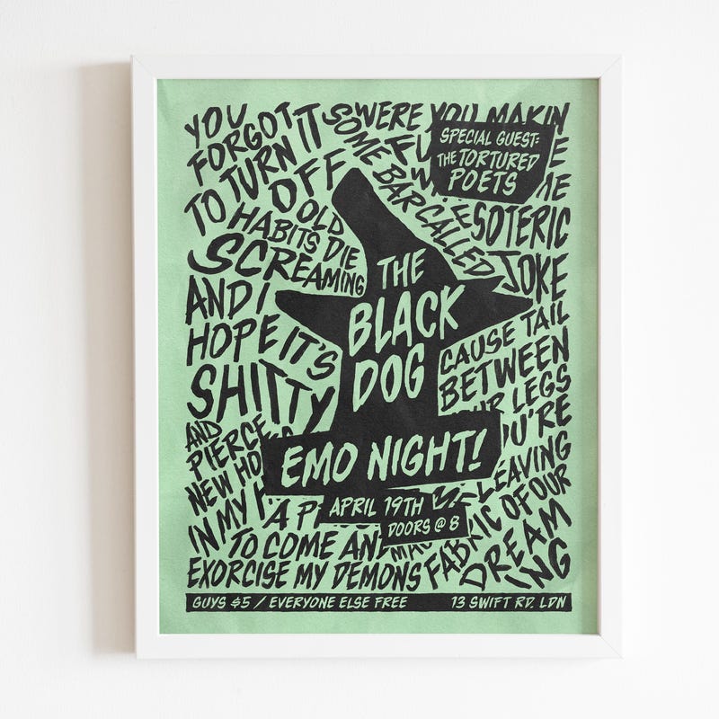 Emo Night Poster - Etsy
