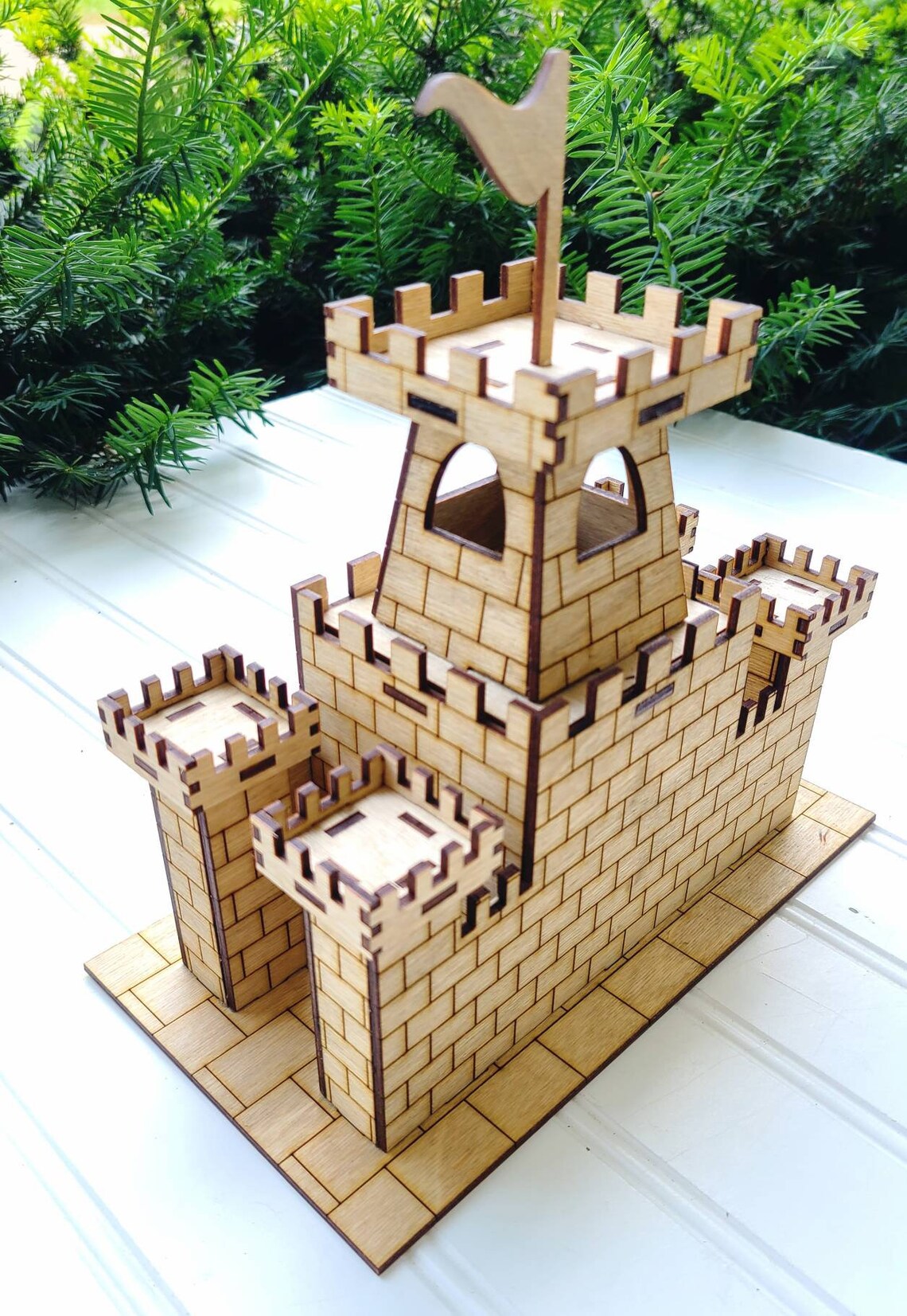 Wooden Castle Kids Play Castle Mini Dolls Castle Kids - Etsy