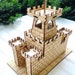 Wooden Castle Kids Play Castle Mini Dolls Castle Kids Pretend Play ...