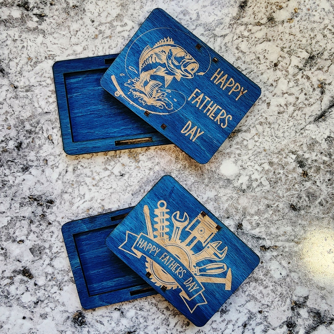 Gift Card Holder - Fathers Day Card Holder - Fishing Gift - Handyman ...