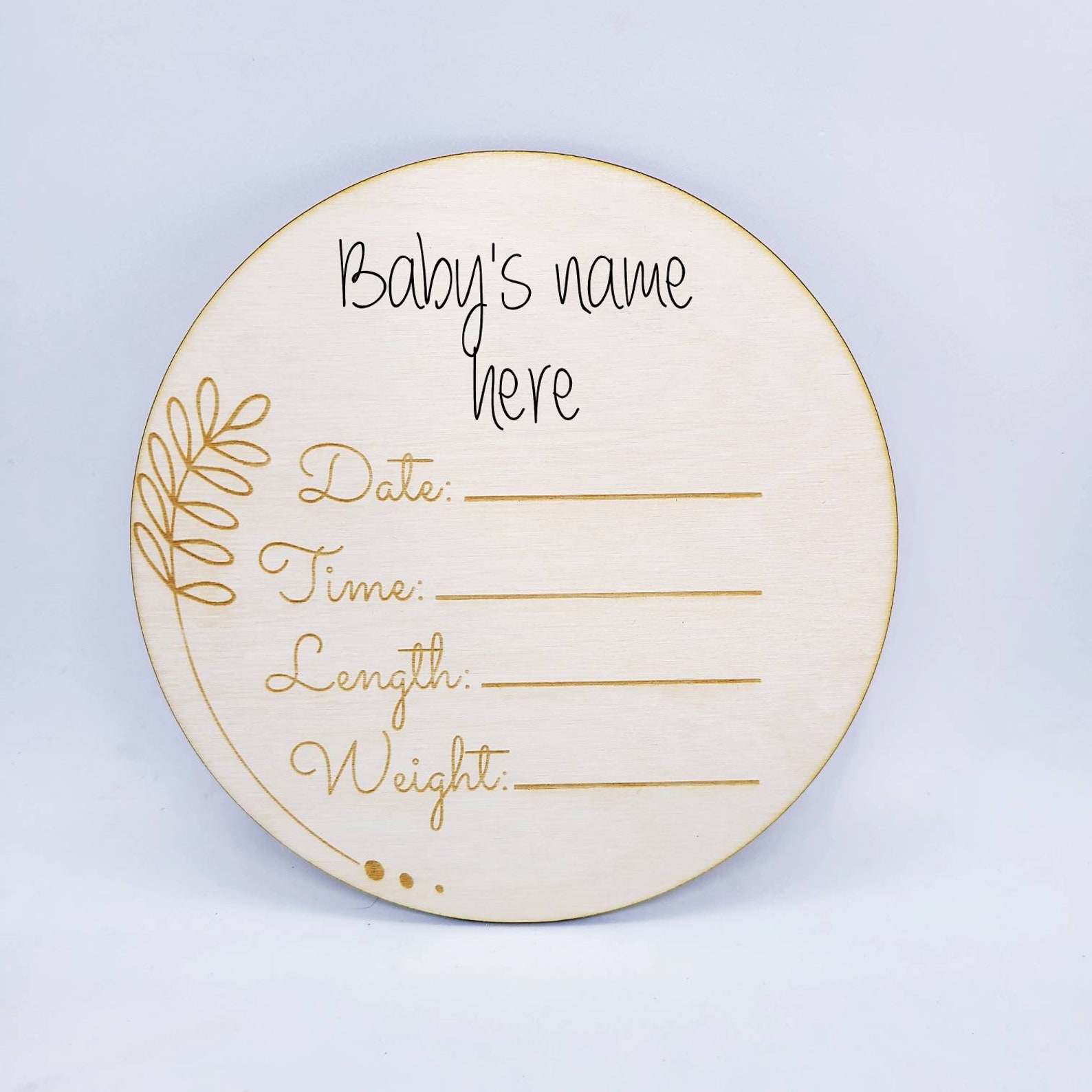 Newborn Announcement Sign Baby Name Sign Newborn Photo | Etsy